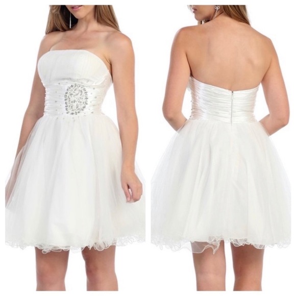 May Queen | Dresses | New May Queencouture Crystal Embellished Cocktail ...